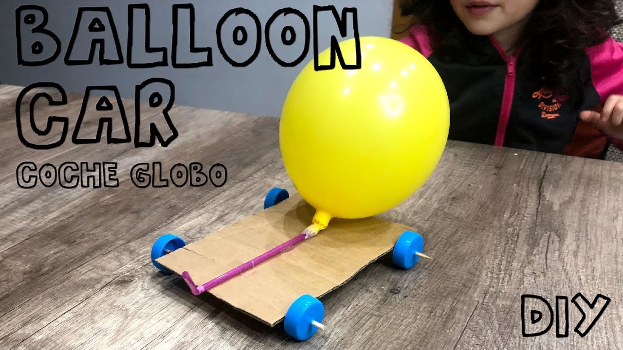 Cómo hacer un coche propulsado por aire | Manualidades para niños ...