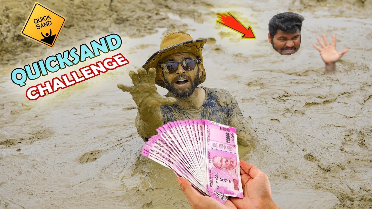 Deepest QuickSand Challenge - इस दलदल से बचना मुस्कील हैं - YouTube