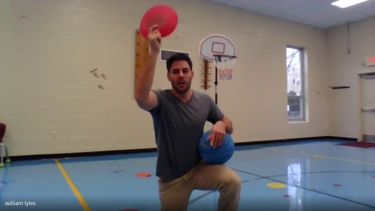 Simple Elementary PE Basketball dribbling lesson - YouTube