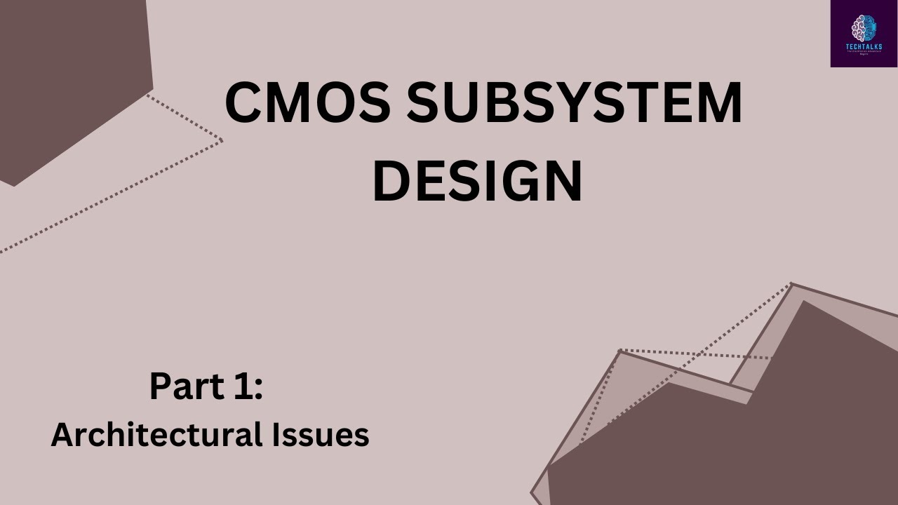 Introduction to CMOS Subsytem Design : Architectural Issues - YouTube