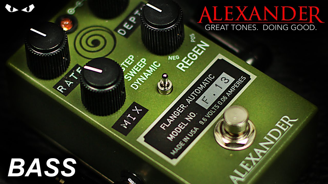 Alexander Pedals F13 Flanger - BASS Demo - YouTube