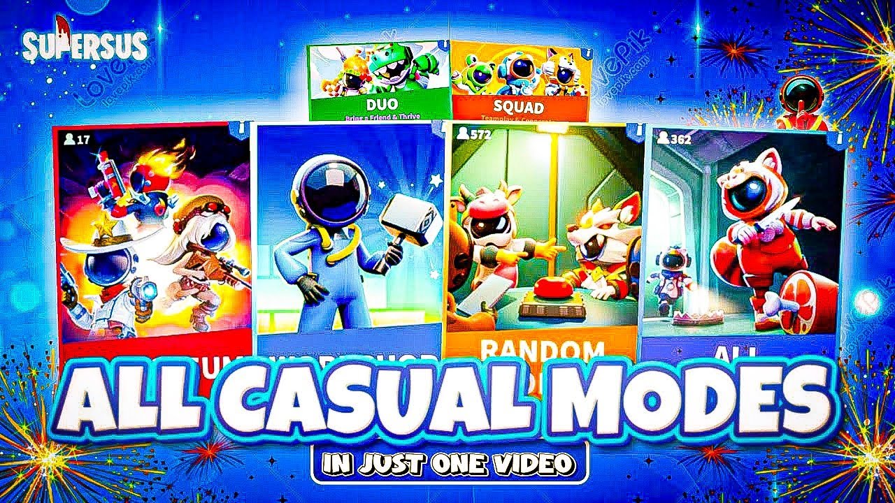 I PLAYED ALL CASUAL MODES IN JUST 1 VIDEO 😲🔥 || SUPER SUS GAMEPLAY ...