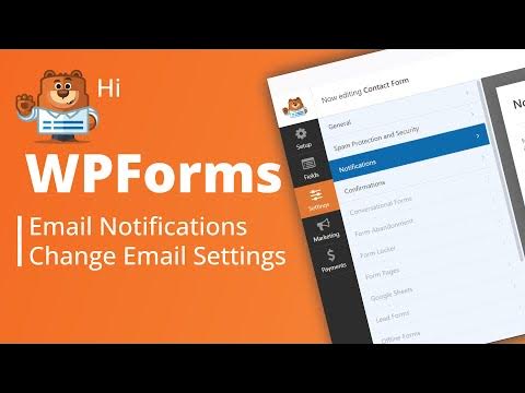 WPForms Email Notifications: How to Easily Change Receiving Address | WordPress Tutorial - YouTube