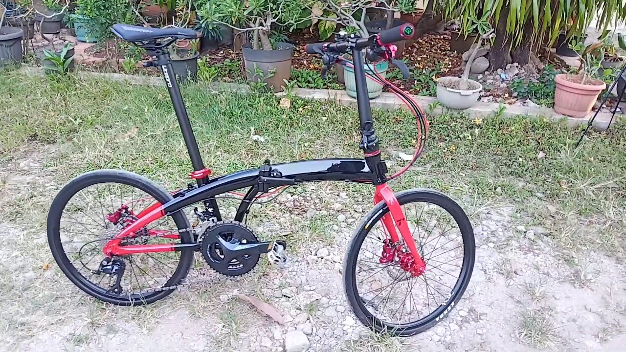 UPGRADE SEPEDA LIPAT ELEMENT ECOSMO 7+ | BOBOT SEPEDA CUMA 9KG ...