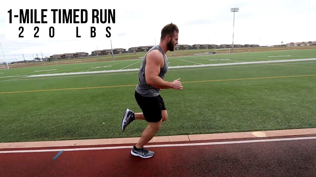 1-Mile Timed Run | 220LBS - YouTube