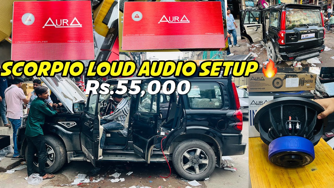 🔥😱 Loud Audio Setup installed in Mahindra Scorpio Classic Aura 200 Rms ...
