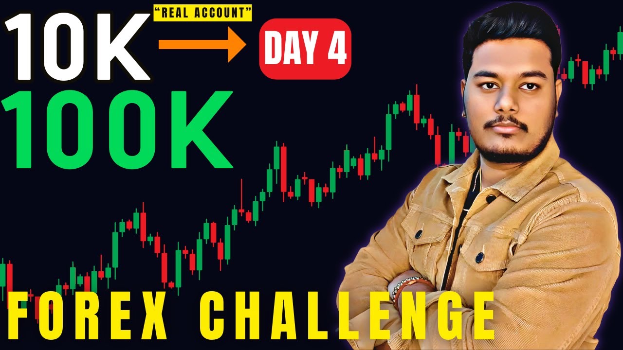 10,000 to ₹1,00,000 Forex Challenge – Day 4 (Real Account Trading)" # ...