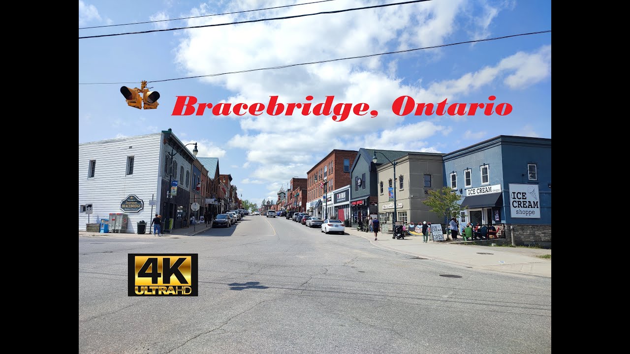 Bracebridge 🌁 Ontario, 4K Walking and Driving Tour - YouTube