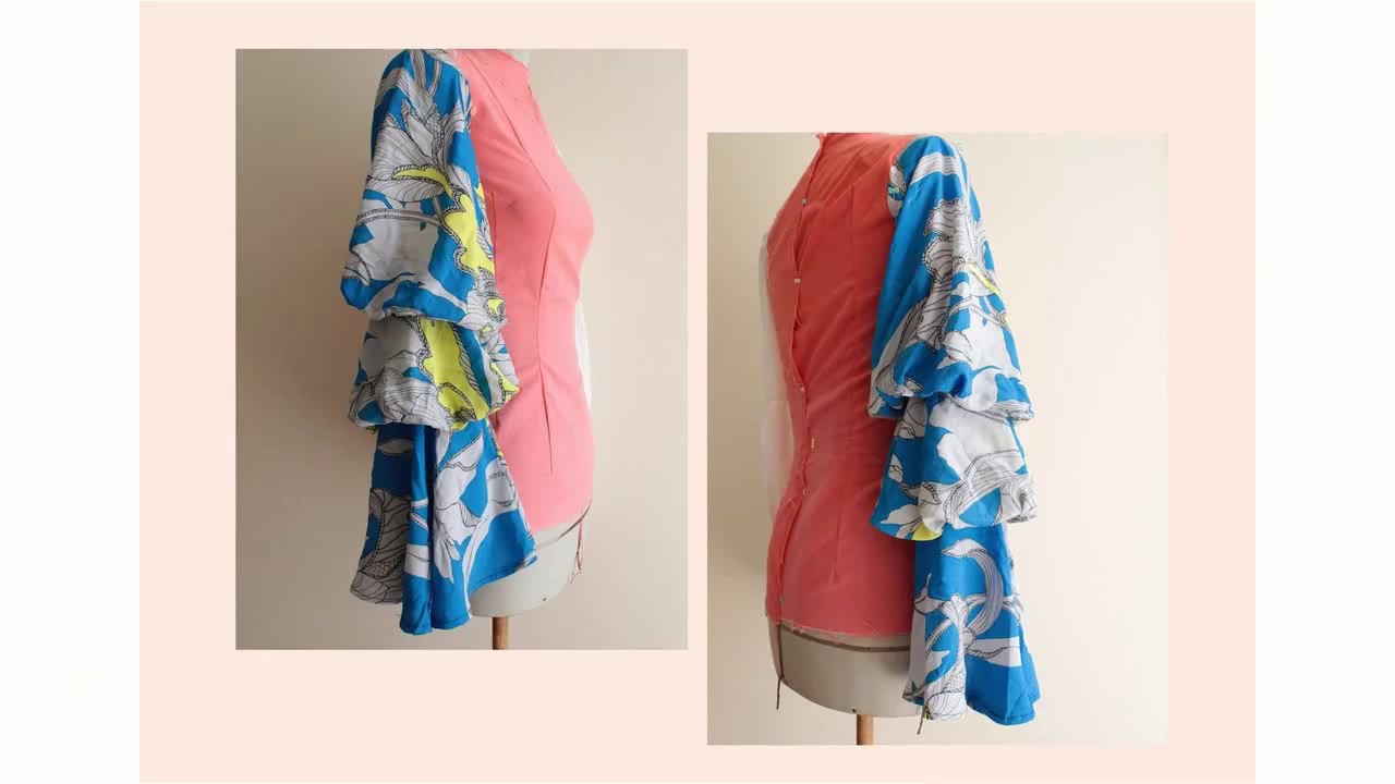 Pattern Making Tutorial : how to draft that fancy sleeve with 3 layers ...