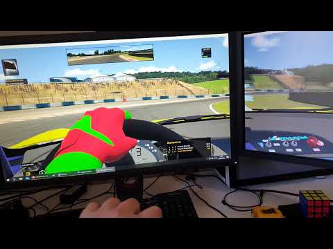 iRacing texture glitching on triple screen setup. - YouTube