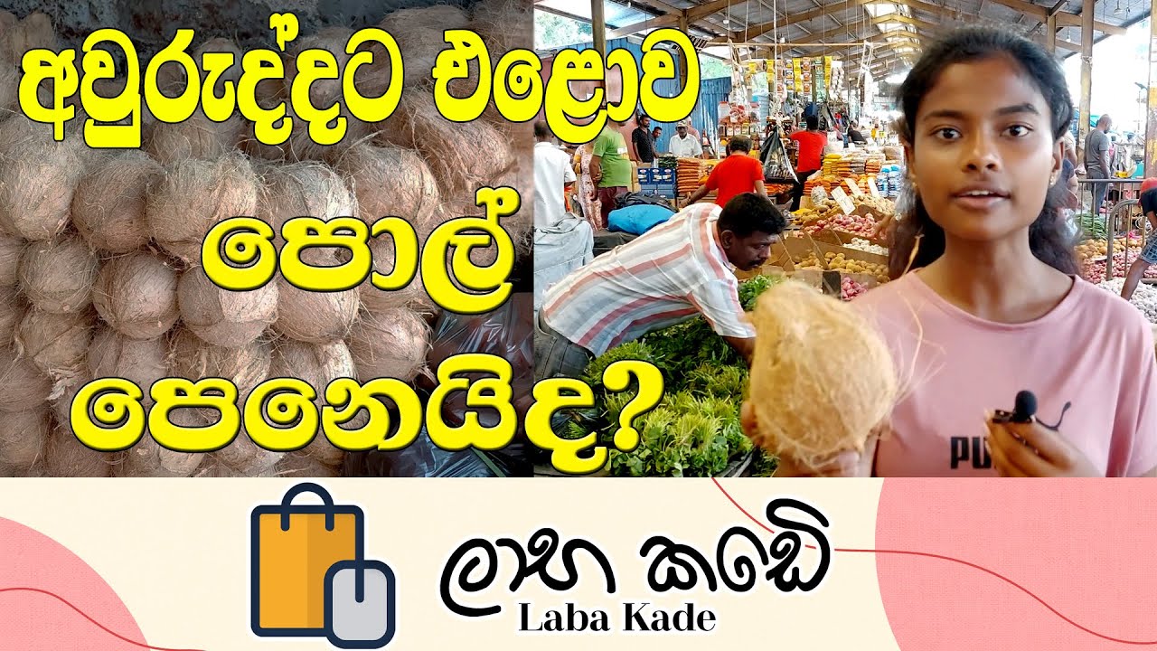 Laba Kade ලාභ කඩේ එළොව පොල් පෙනෙන ලකුණු - YouTube