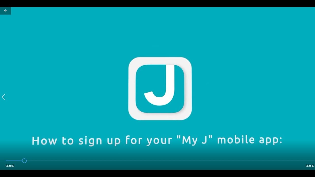 How to Sign Up for the My J App - YouTube