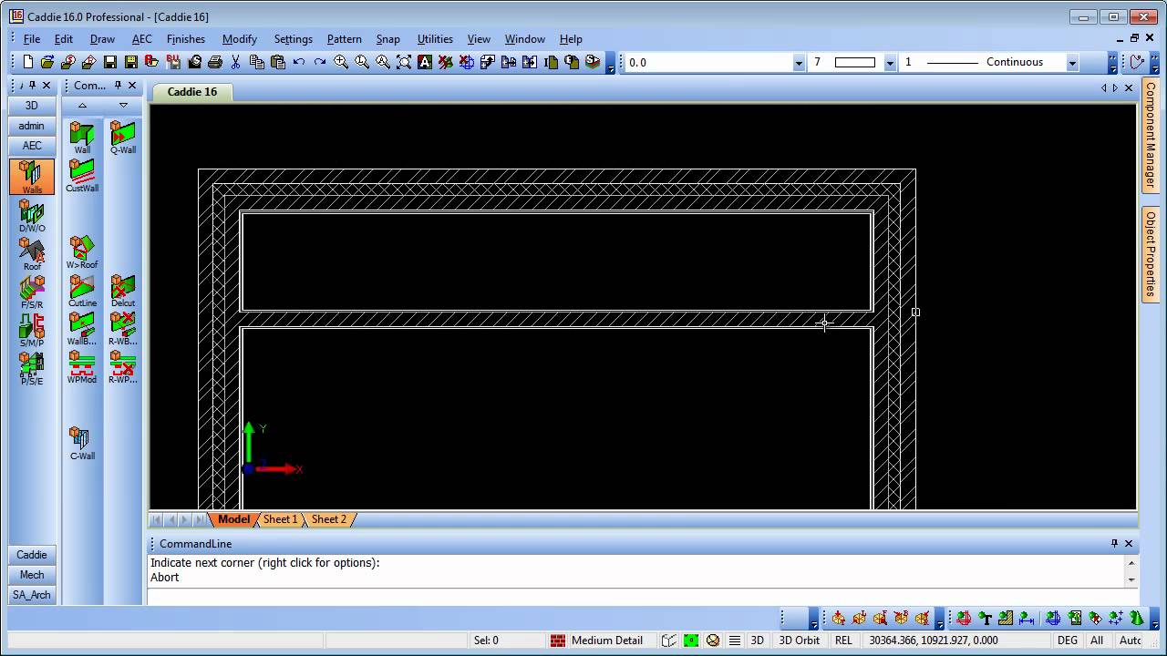 Part L wall styles in Caddie AEC Architecture .dwg software - YouTube