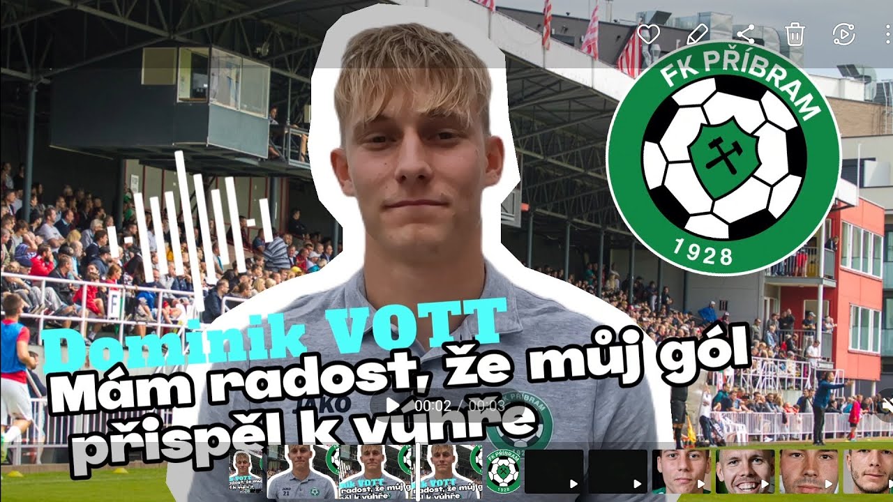 Dominik Vott: Mám radost, že můj gól přispěl k výhře - YouTube