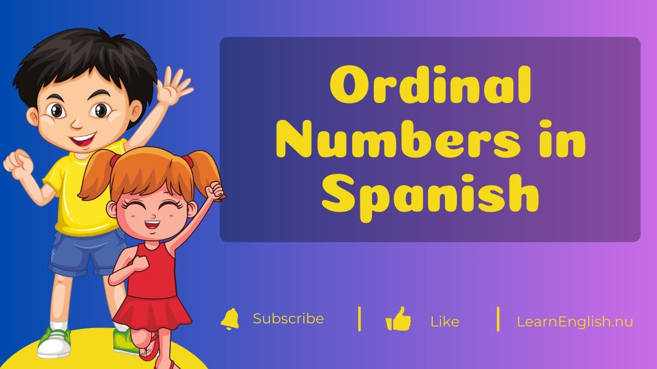 Learn Spanish for beginners | ordinal numbers in Spanish - YouTube