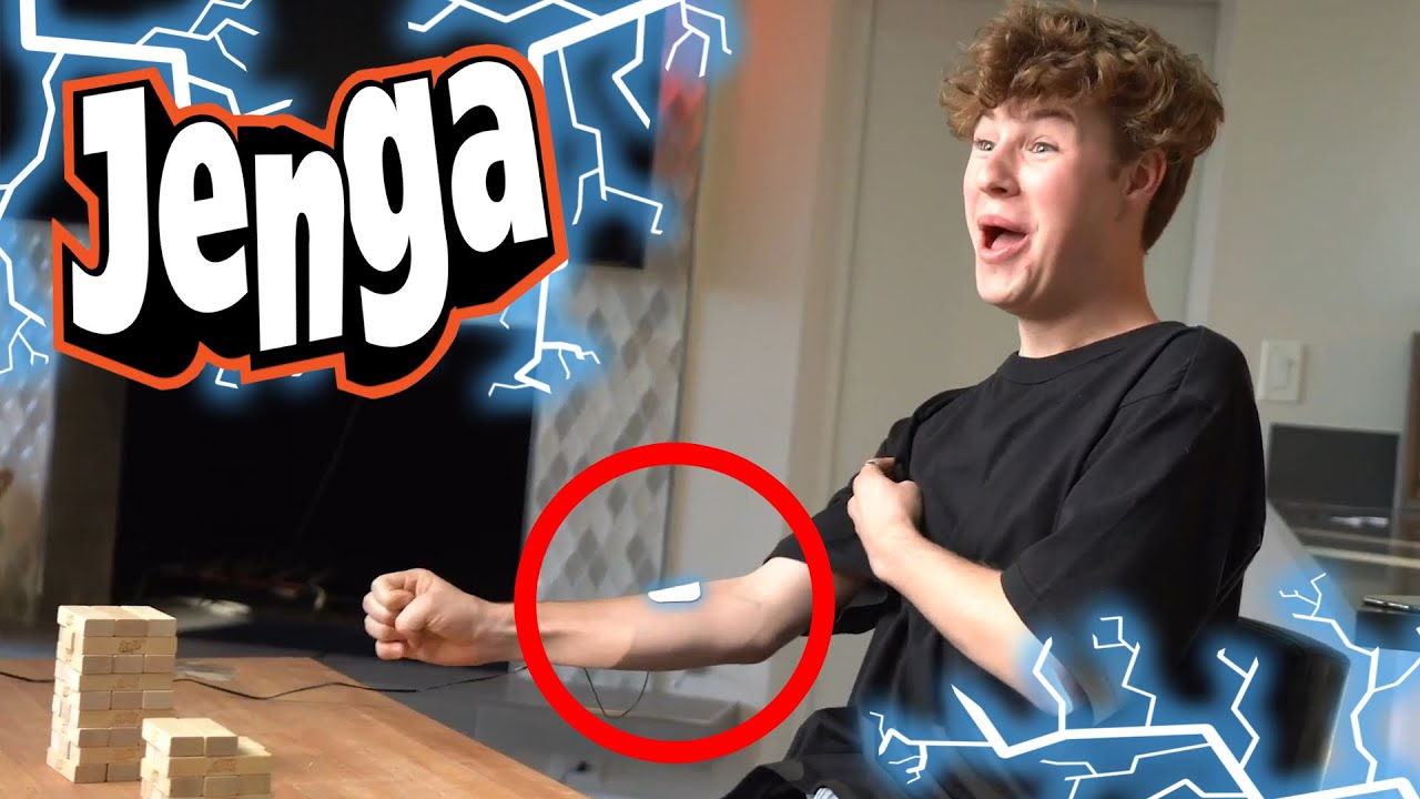 JENGA SHOCK CHALLENGE (CRAZY) | Vlog #4 - YouTube