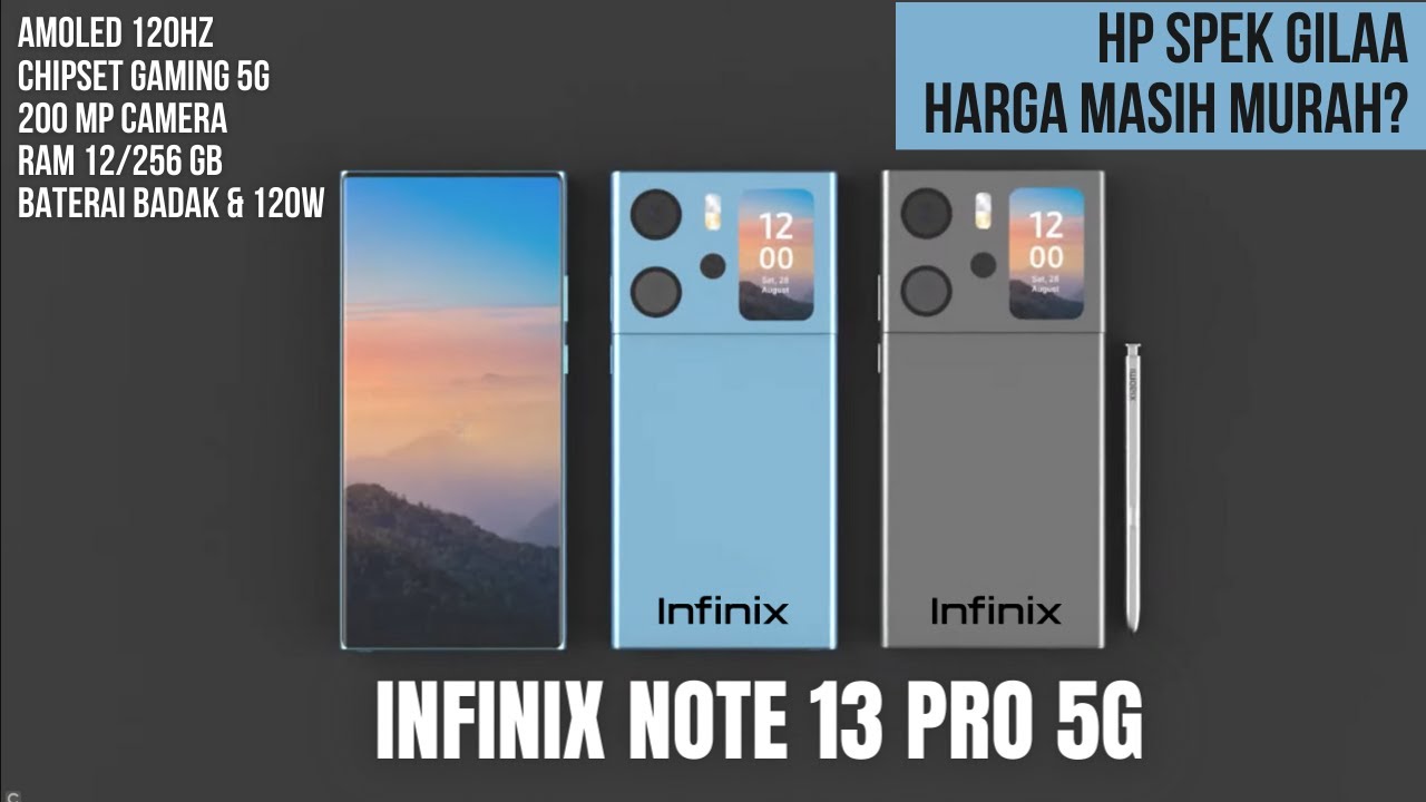 INFINIX NGEGAS!! INFINIX NOTE 13 PRO - 200 CAMERA, RAM 12 GB, 120W, 5G ...