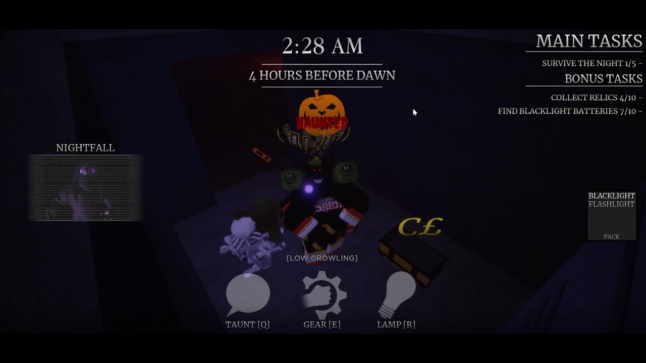 Survive The Night Haunted game mode gameplay - YouTube