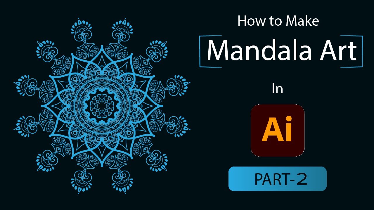Mandala Art Design In Illustrator Full tutorial Part-2 | How to expand ...