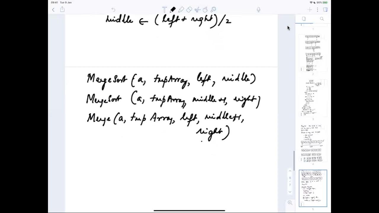 CS2700 Programming and Data Structures | Lec 22 | Merge sort: algorithm and example - YouTube