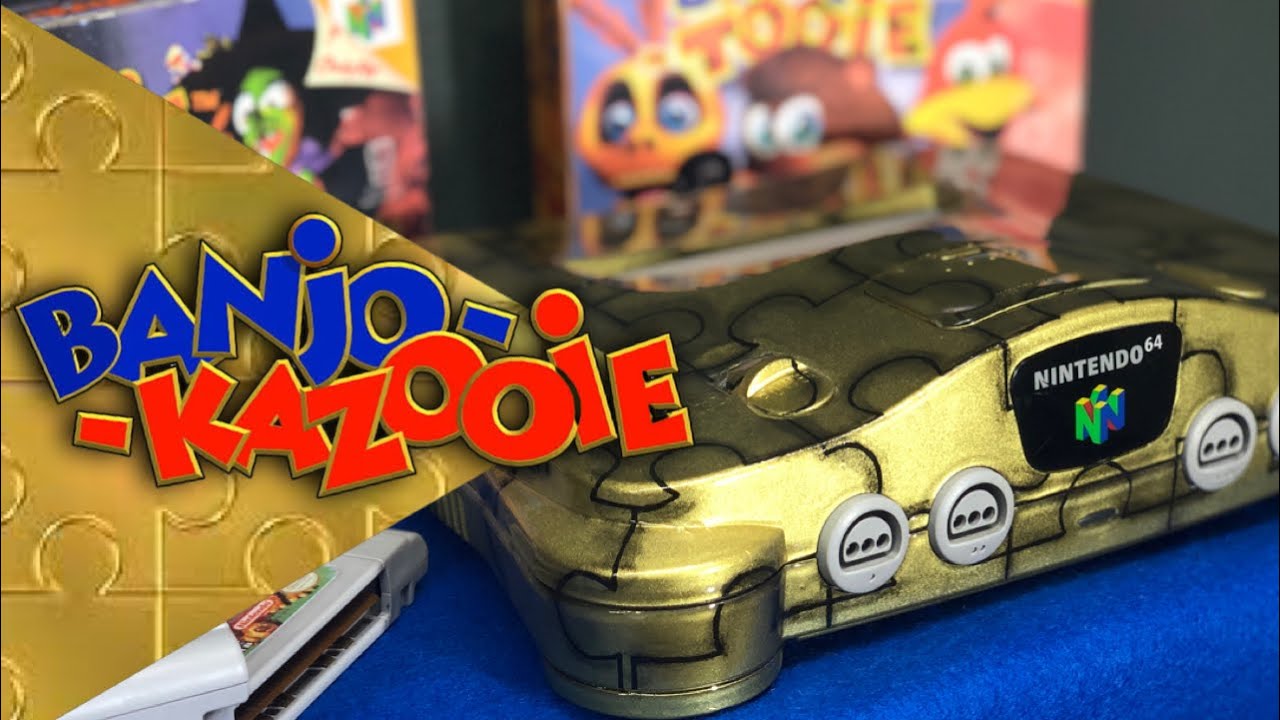 Nintendo 64 Custom “banjo kazooie jiggy edition” - YouTube