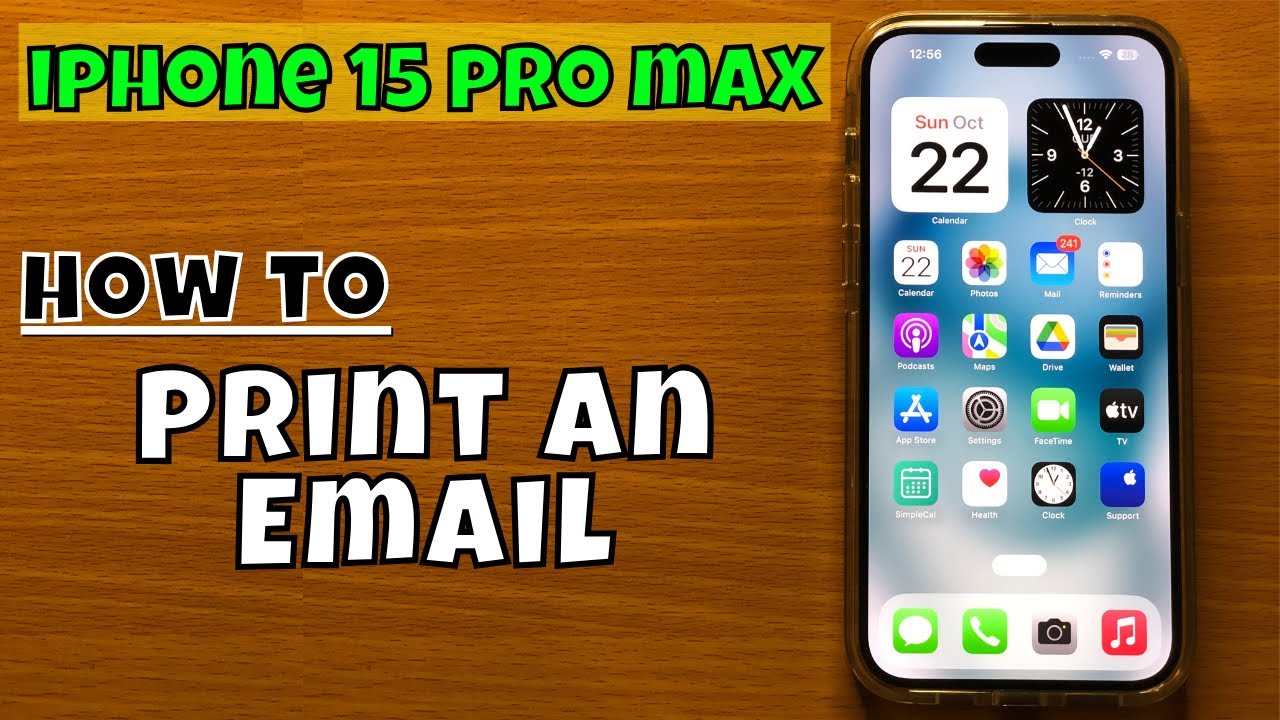 How to Print An Email iPhone 15 Pro Max - YouTube