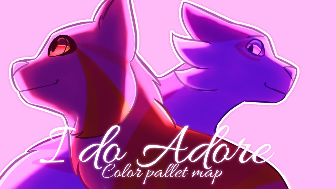 I Do Adore complete Color Palette MAP - YouTube