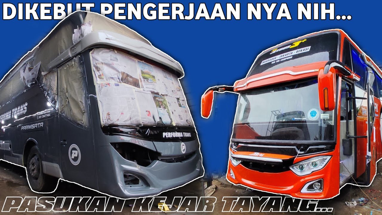 DIKEBUT PENGERJAAN UNIT TISPA MENJELANG RILIS || PERFORMA TRANS JETBUS 3 SELESAI PAINTING ...