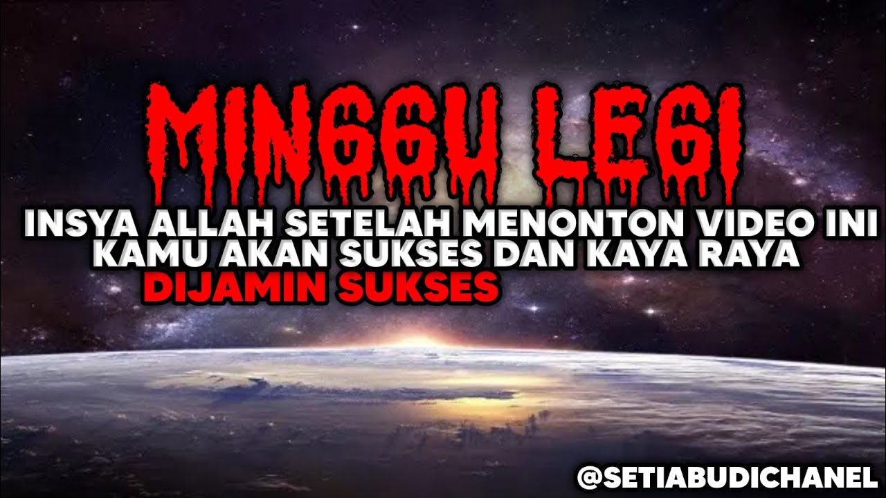 MINGGU LEGI SUPAYA REZEKIMU LANCAR - @setiabudichanel - YouTube