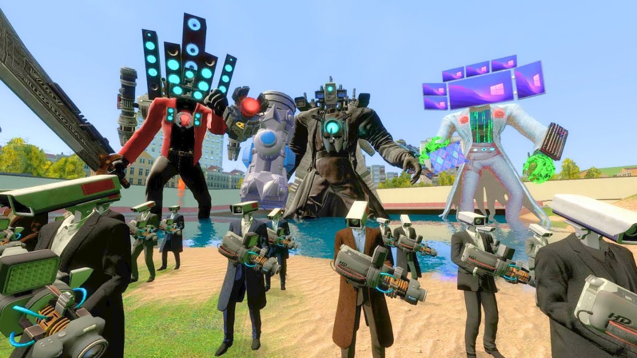 NEW TITAN CAMERAMAN UPGRADED TITAN SPEAKER MAN TITAN PCMAN VS SKIBIDI ...