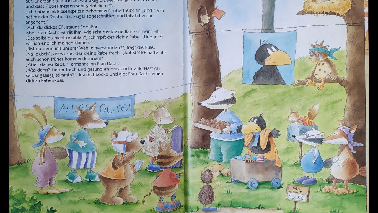 Alles wieder gut ! Oder wie der kleine Rabe zu seinem Namen kommt ...