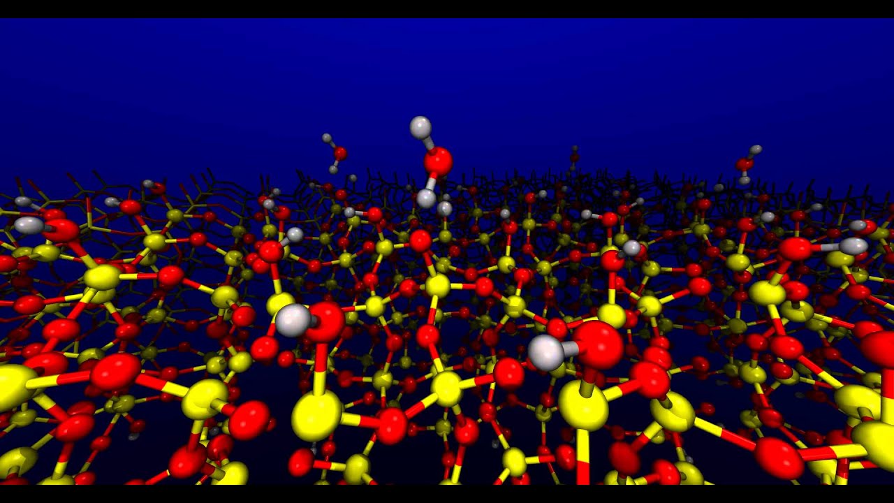 Ab Initio Molecular Dynamics of a H₃O⁺ cation protonating a silanolate ...