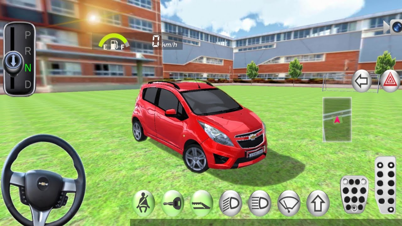 NEW Chevrolet Spark in School 3d driving class game - Car Simulation ...