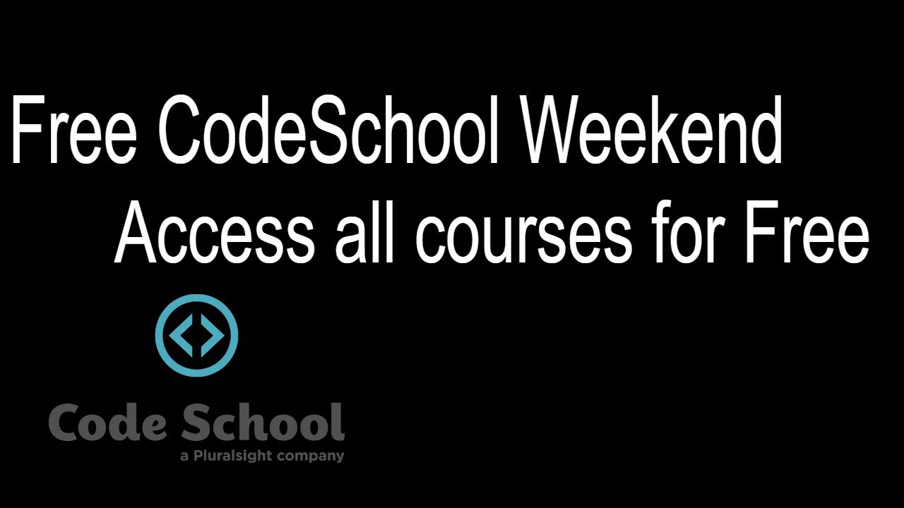 Hurry!! Free CodeSchool account this weekend (Please Share) - YouTube