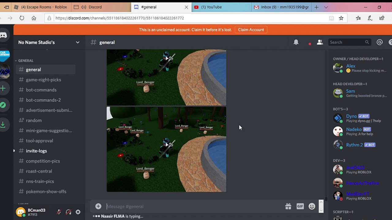 Trolling On A Discord Server (Gets Muted) - YouTube