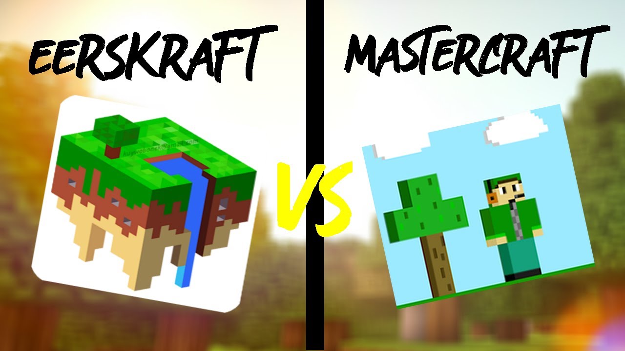 "MASTERCRAFT vs EERSKRAFT" 2 free minecraft for mobile edition (FREE ...