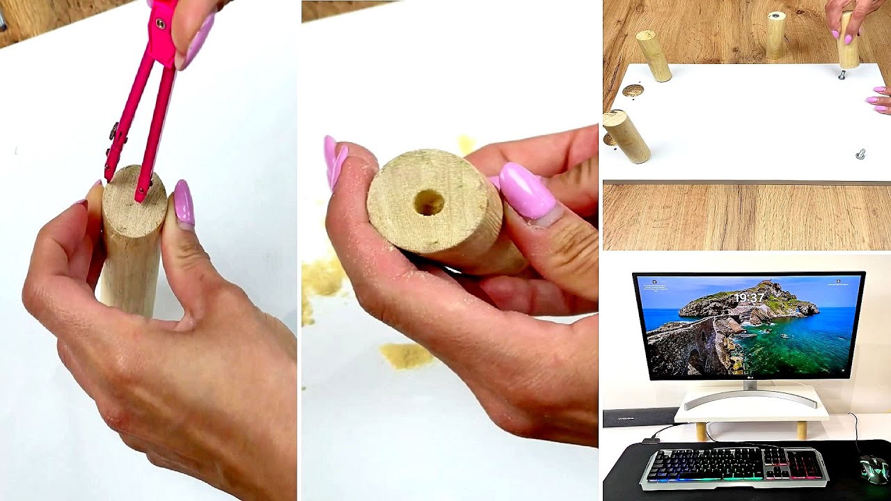 Come realizzare un'alzata per monitor 🖥 fai da te 😊 - YouTube