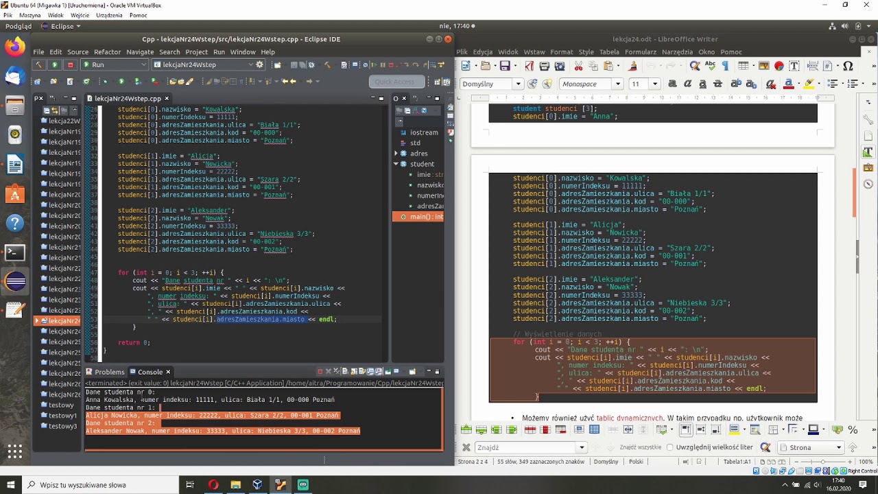 Programowanie Cpp #24 tablica struktur - YouTube