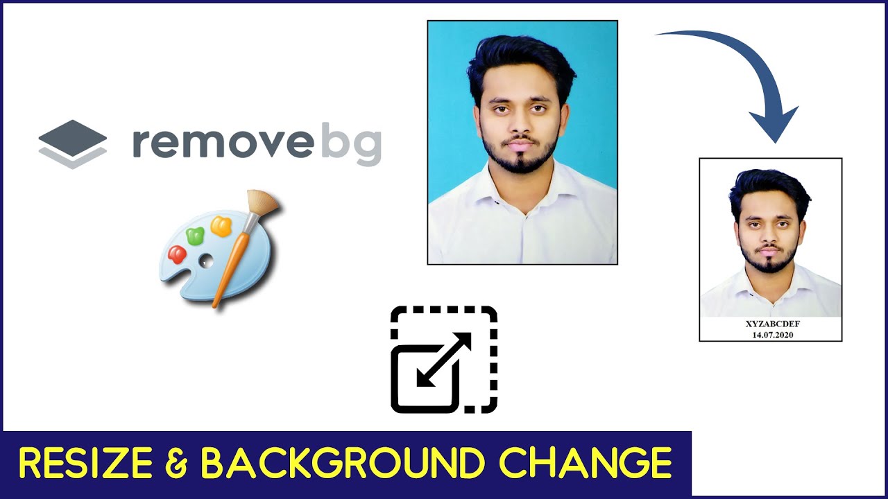 Photo Resize | Background Change | Tutorial - YouTube