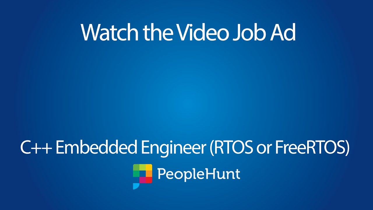 C++ Embedded Engineer RTOS or FreeRTOS - YouTube