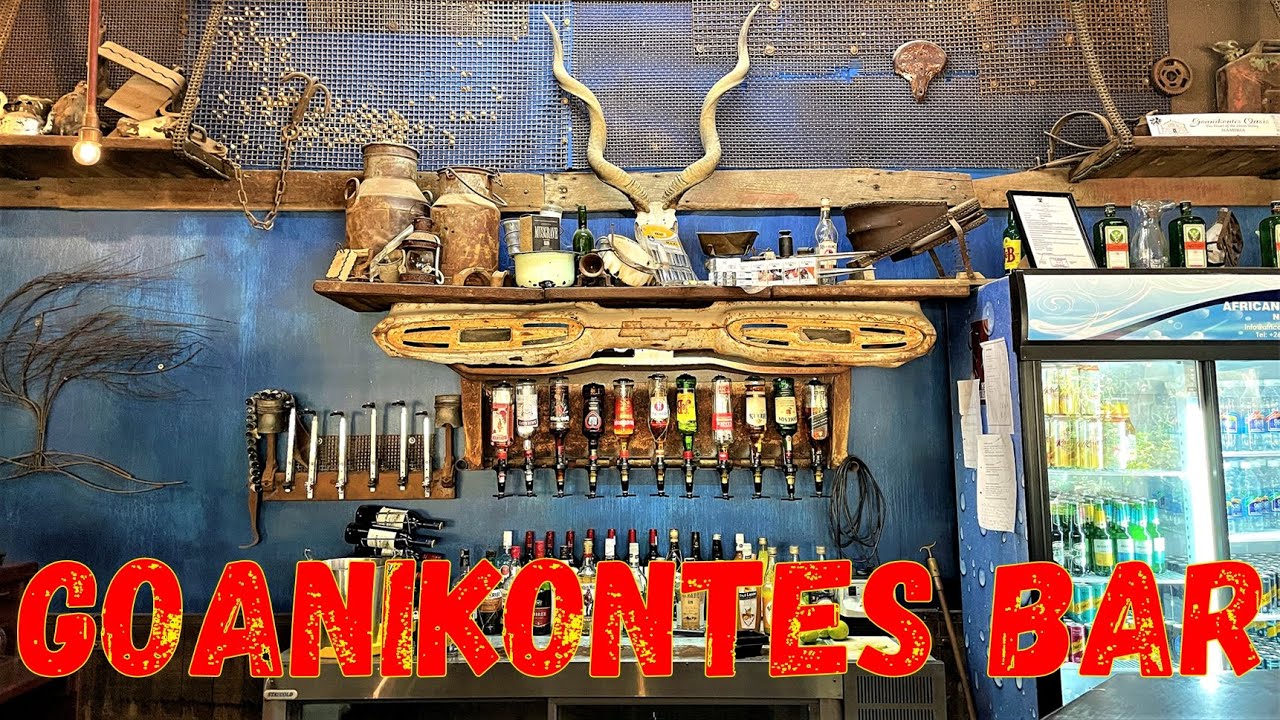 Bar and shop in Goanikontes Oasis Rest Camp in Namibia, southern Africa ...