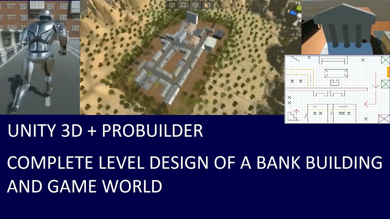 COMPLETE LEVEL DESIGN OF BANK BULIDING AND GAME WORLD - YouTube