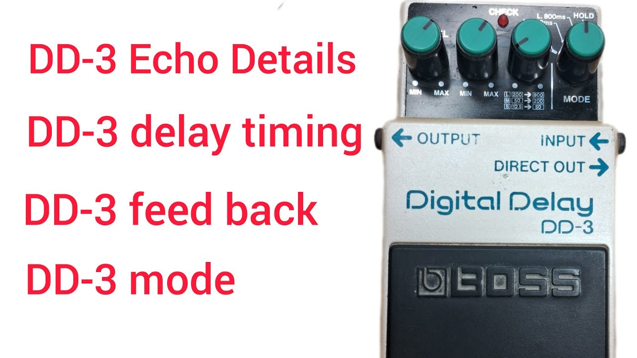 DD-3 echo,feedback,delay timing,mode in bengali request video. - YouTube