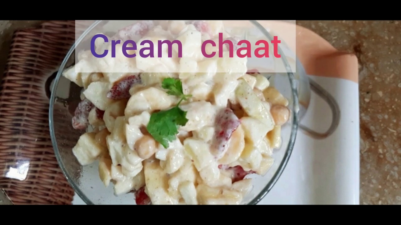 Cream fruit chaat|| creamy fruit salad || healthy food for diet|| - YouTube
