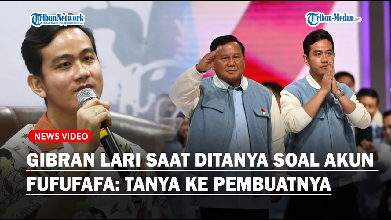 Gibran Lari Ketika Ditanya Soal Akun Fuffafa: Tanya ke Pembuatnya - YouTube