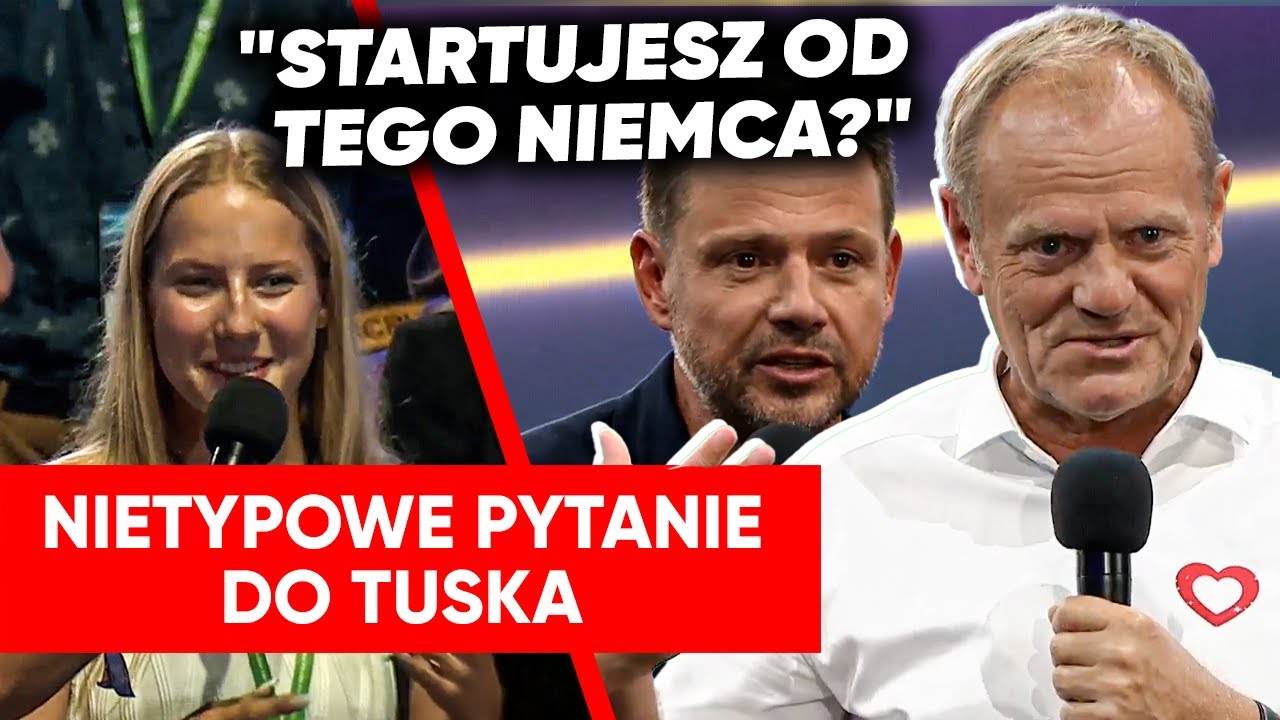 "Rudy Niemiec". Nietypowe pytanie do Tuska na Campusie. Tusk: Można ...