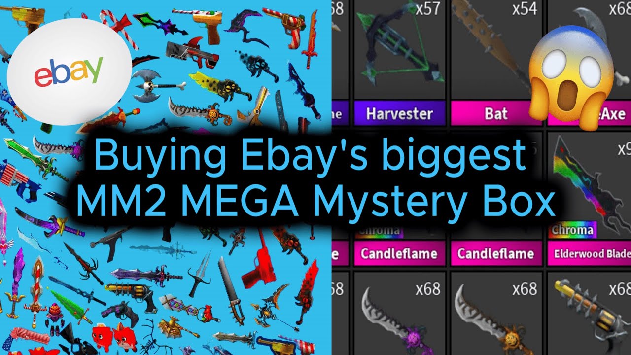 So I Bought the Biggest MM2 MEGA Mystery box. 10,000 Value 😱 #mm2 # ...