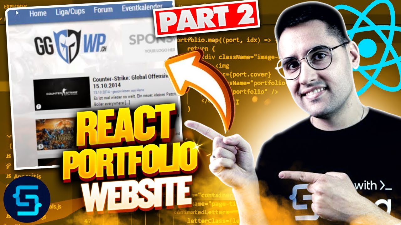 React Portfolio Website Part 2 YouTube React Portfolio Website Part 2 YouTube