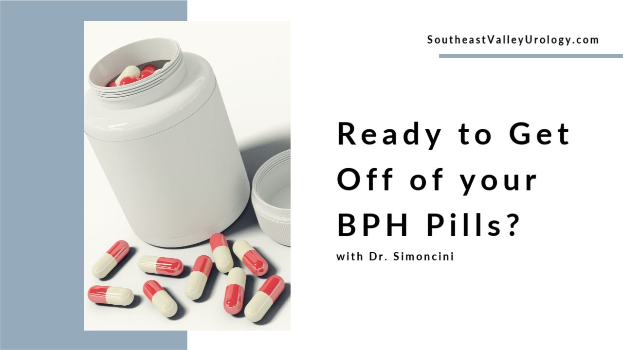 Ready to Get Off of Your BPH Pills? | Dr. Frank Simoncini - YouTube