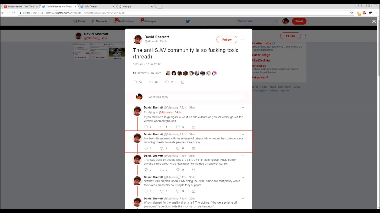 A Response To David Sherratt - YouTube
